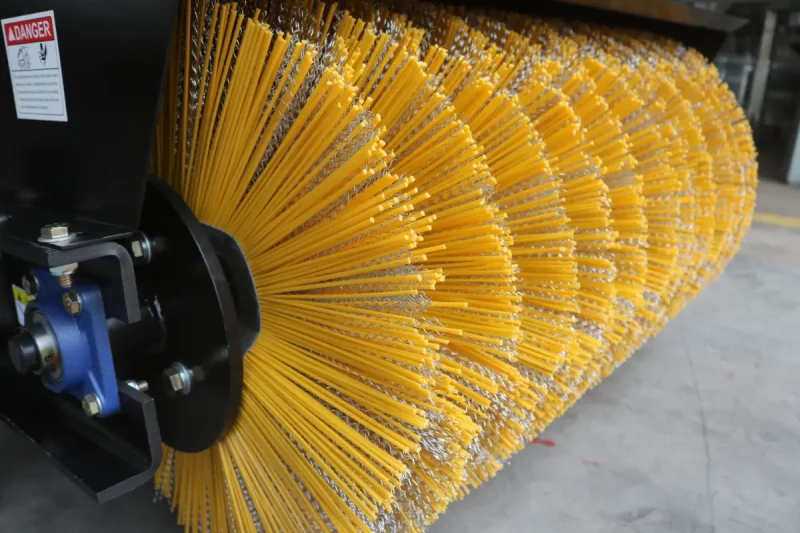 44" Small Skid Steer Hydraulic Rotary Angle Broom Sweeper, Standard ...