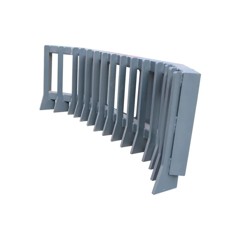 71" Push Stick Rake Skid Steer Quich Attach - LANDY Manufacturing