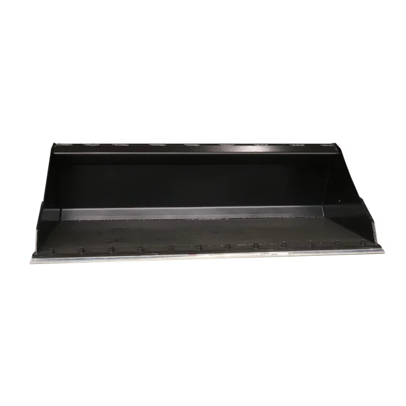 72" Skid Steer All Season Clean-Up Bucket Attachment, Heavy Duty Smooth ...
