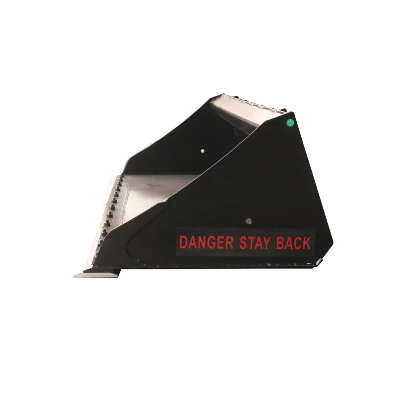 72" Skid Steer All Season Clean-Up Bucket Attachment, Heavy Duty Smooth ...